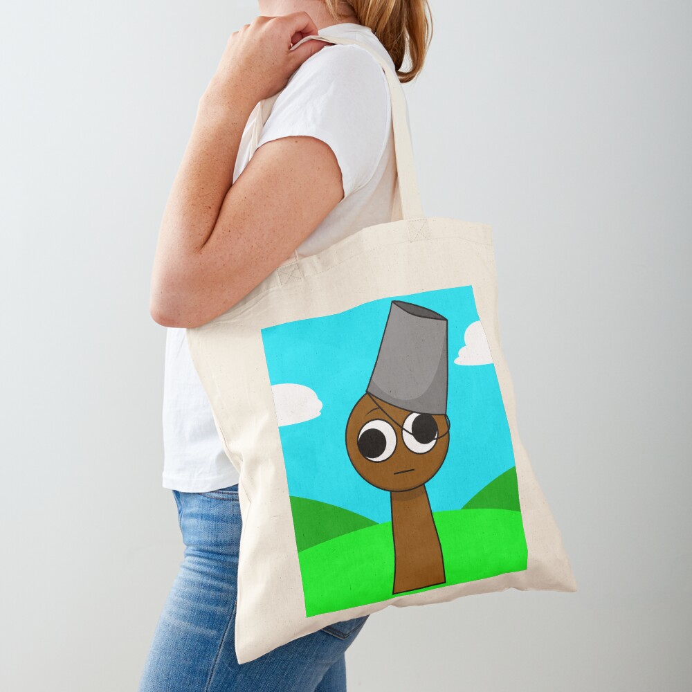 "Sprunki Brud (Brown Bucket) Outside" Sticker for Sale by PaintedPixel ...