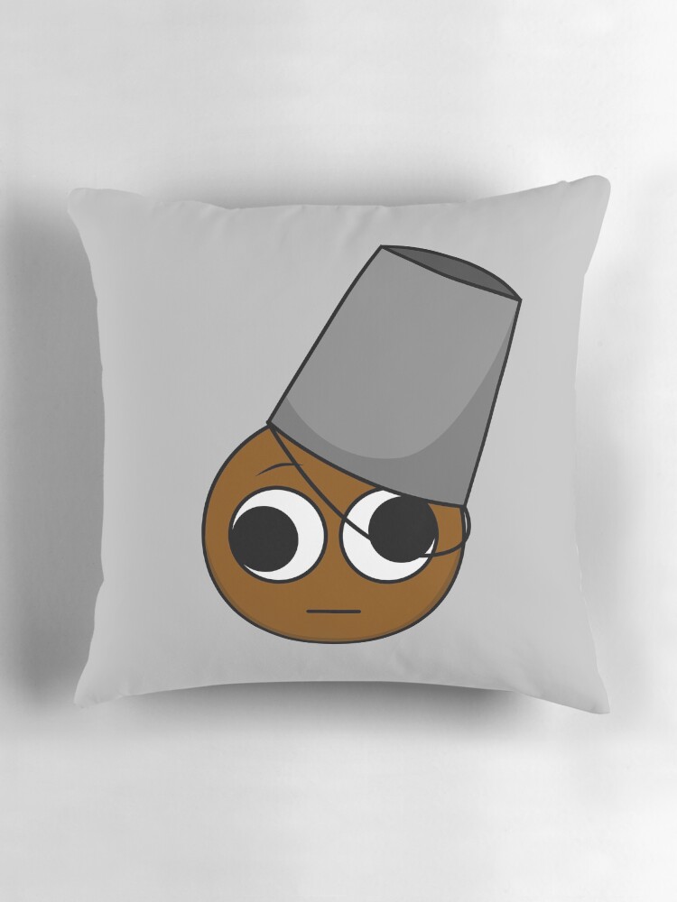 "Sprunki Brud (Brown Bucket) Head" Pillow for Sale by PaintedPixel ...
