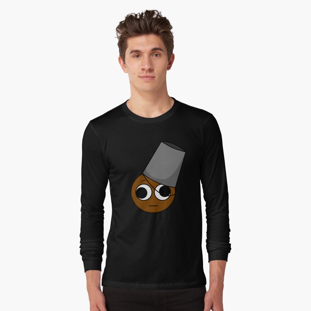 "Sprunki Brud (Brown Bucket) Head" Sticker for Sale by PaintedPixel ...