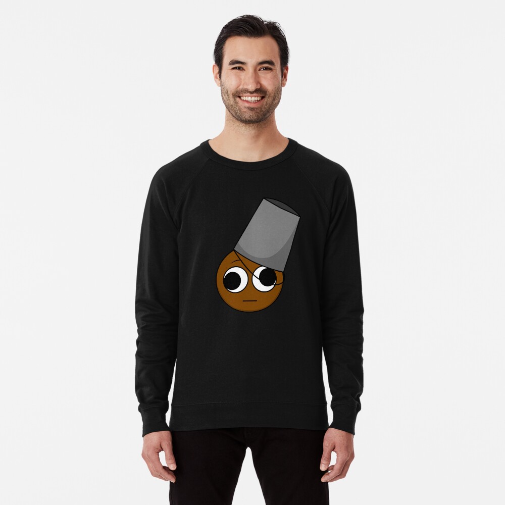 "Sprunki Brud (Brown Bucket) Head" Sticker for Sale by PaintedPixel ...