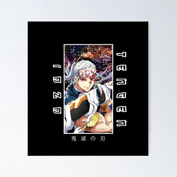 "Demon Slayer - Tengen Uzui" Poster for Sale by Gaurikala | Redbubble