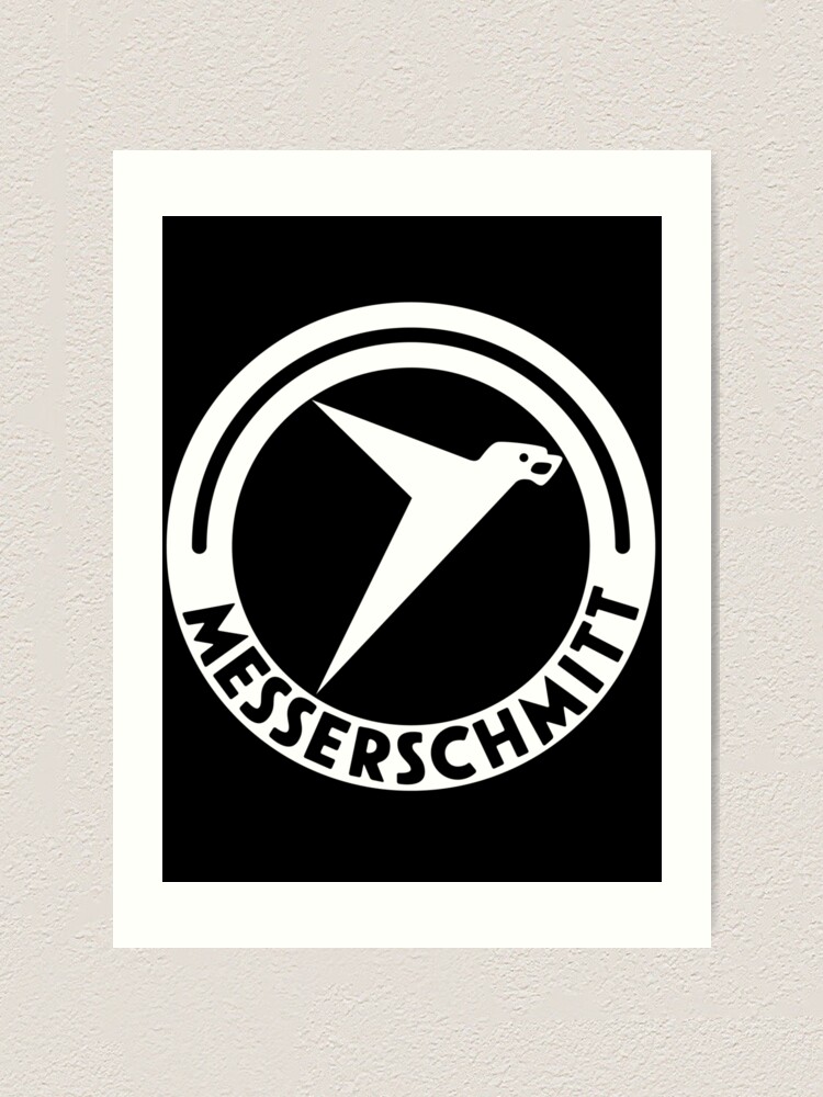 "Messerschmitt Aircraft Logo -White- (No Label)" Art Print by ...