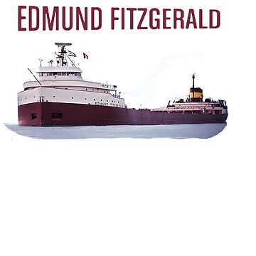 "SS EDMUND FITZGERALD_RED WVU35" Sticker for Sale by JamesPanache ...