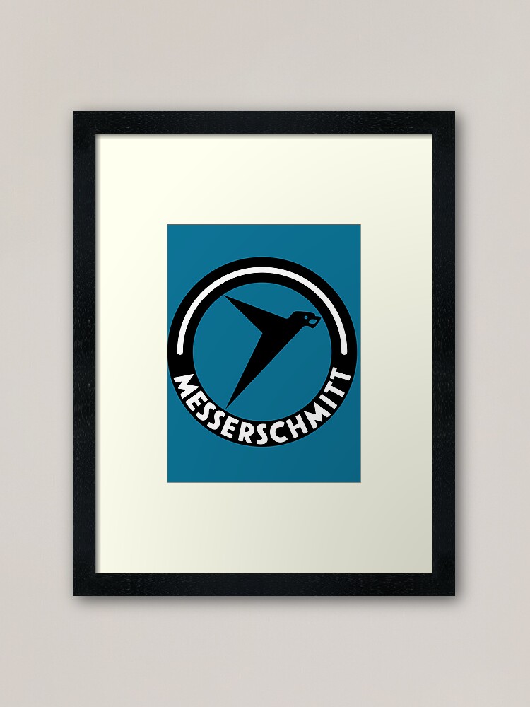 "Messerschmitt Aircraft Logo -Black- (No Label)" Framed Art Print by ...