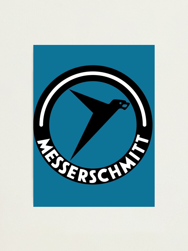 "Messerschmitt Aircraft Logo -Black- (No Label)" Photographic Print for ...