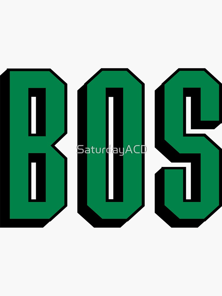"BOS - block abv - 1 " Sticker for Sale by SaturdayACD | Redbubble
