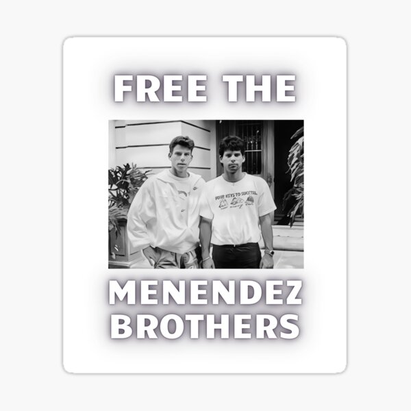 "Free The Menendez Brothers " Sticker for Sale by NYPop | Redbubble