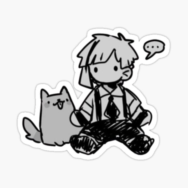 "tiny atsushi" Sticker for Sale by LucioFarrell | Redbubble