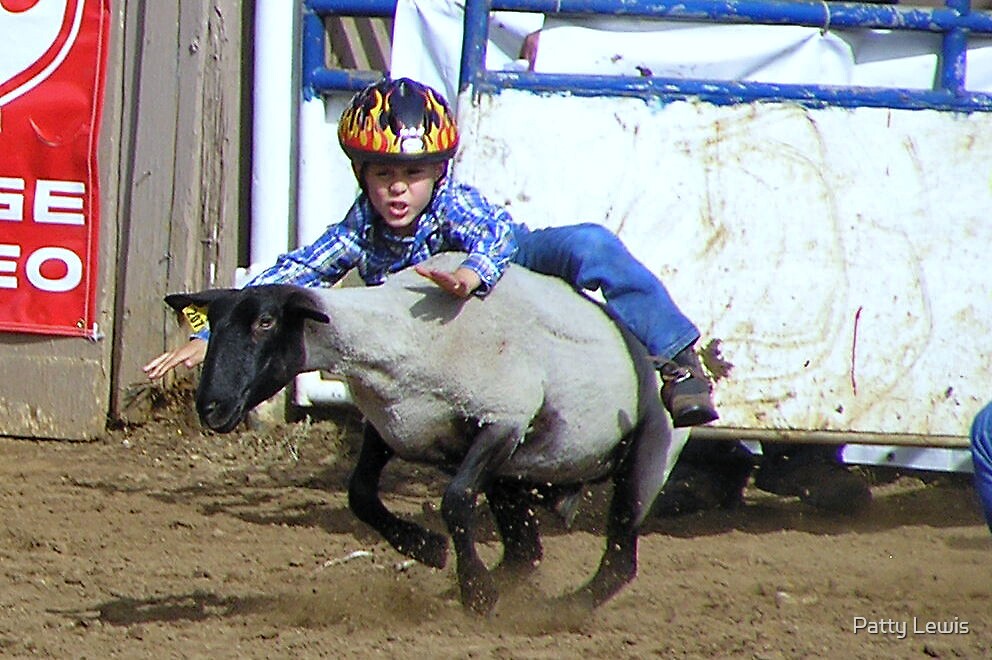 "Mutton Bustin" by Patty Lewis | Redbubble