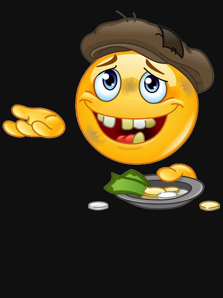 "Homeless Beggar Emoji" Essential T-Shirt for Sale by Dlorelegend27 ...