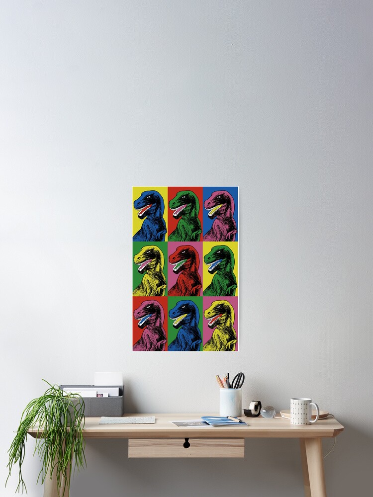 "Dinosaur Pop Art" Poster for Sale by ikirbix | Redbubble