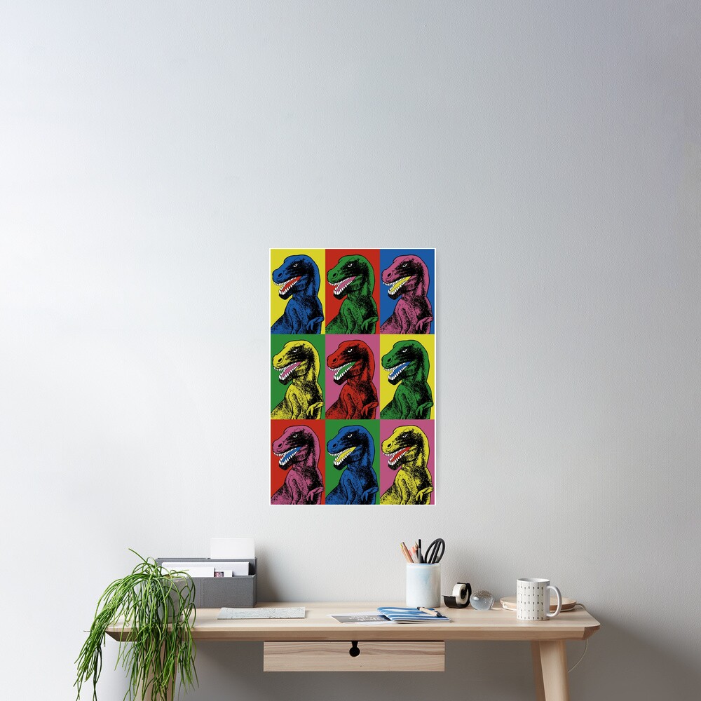 "Dinosaur Pop Art" Poster for Sale by ikirbix | Redbubble