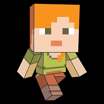 "Minecraft Alex Cute Character" Sticker for Sale by BurgerBites | Redbubble