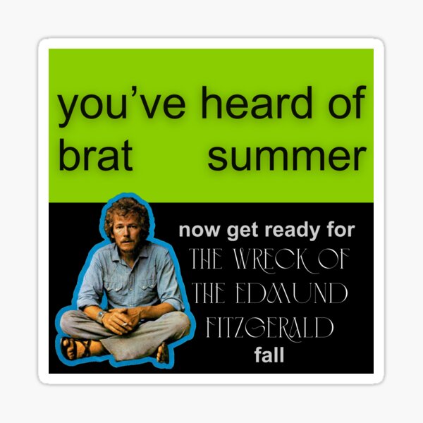 "the wreck of the edmund fitzgerald fall" Sticker for Sale by brueri ...