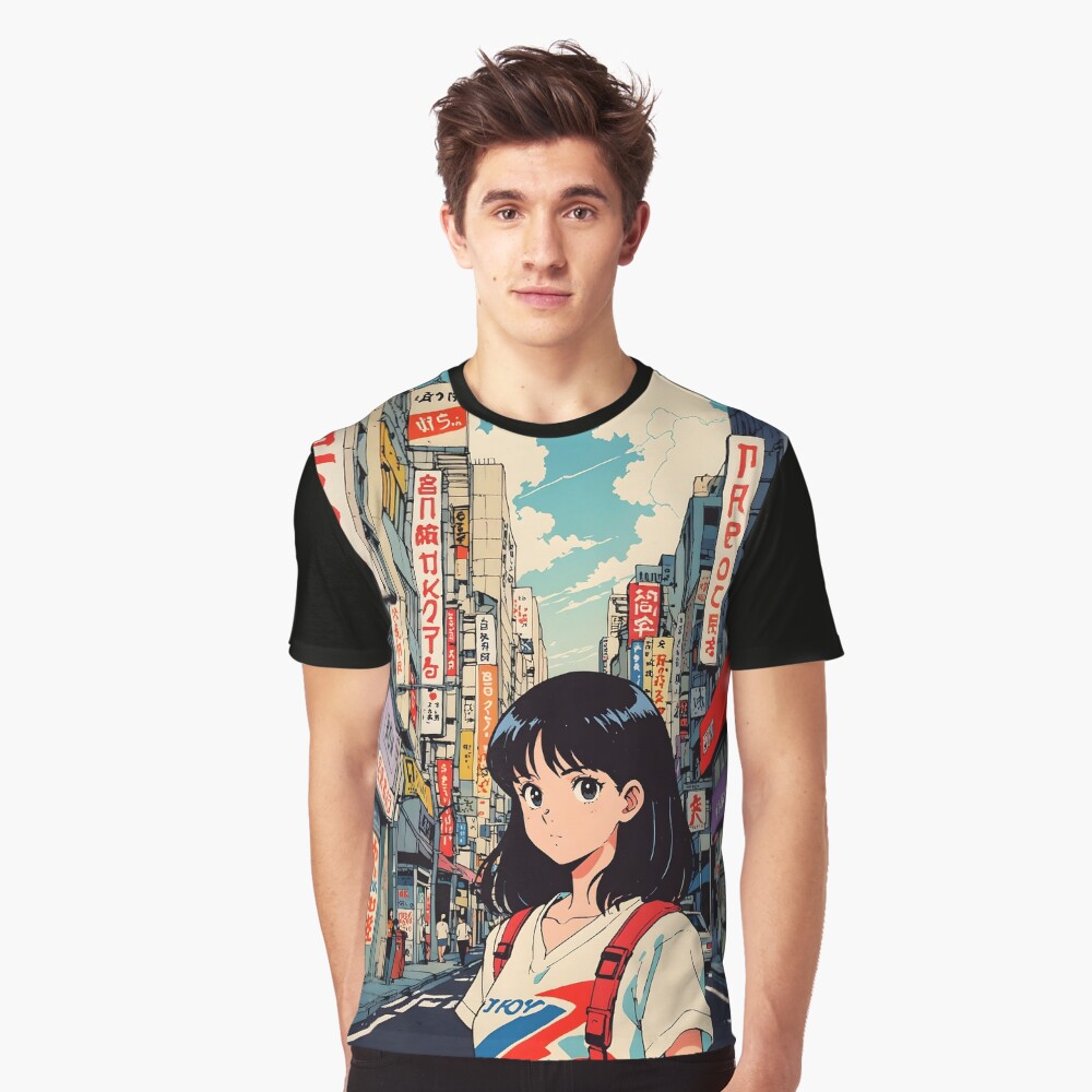 "80s Retro Anime Girl Tokyo Japan Vintage Travel" Poster for Sale by ...