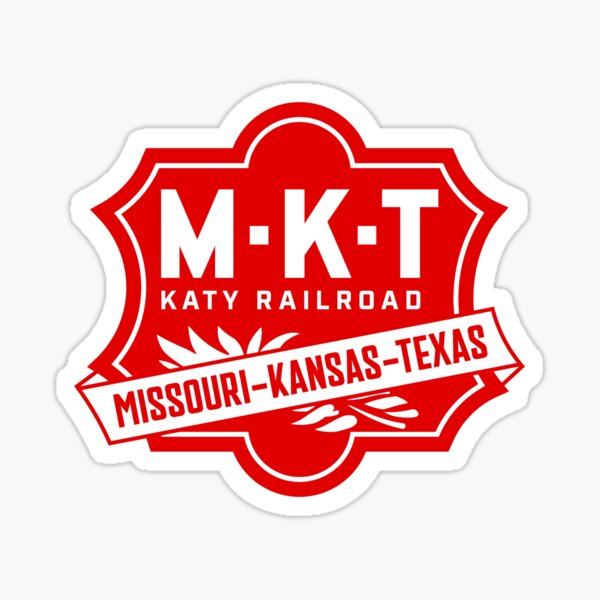 "MKT Katy Railroad" Sticker for Sale by BUNNYROBBER | Redbubble