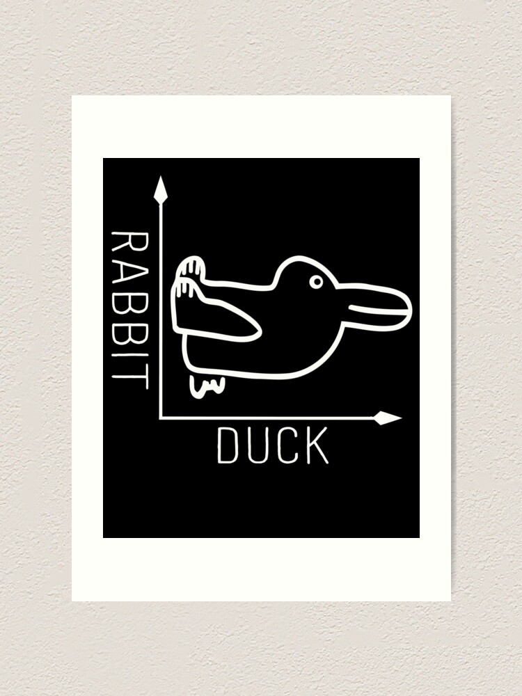 "Wittgenstein Rabbit Duck Illusion" Art Print by The-Nerd-Shirt | Redbubble