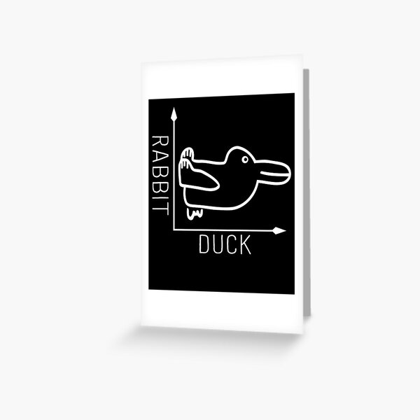"Wittgenstein Rabbit Duck Illusion" Greeting Card for Sale by The-Nerd ...