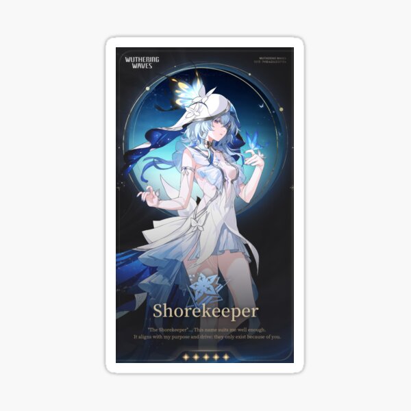 "The Shorekeeper Official Poster Wuthering Waves" Sticker by Demray ...