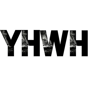 "YHWH Lion Black" Sticker for Sale by RefxwsArt | Redbubble