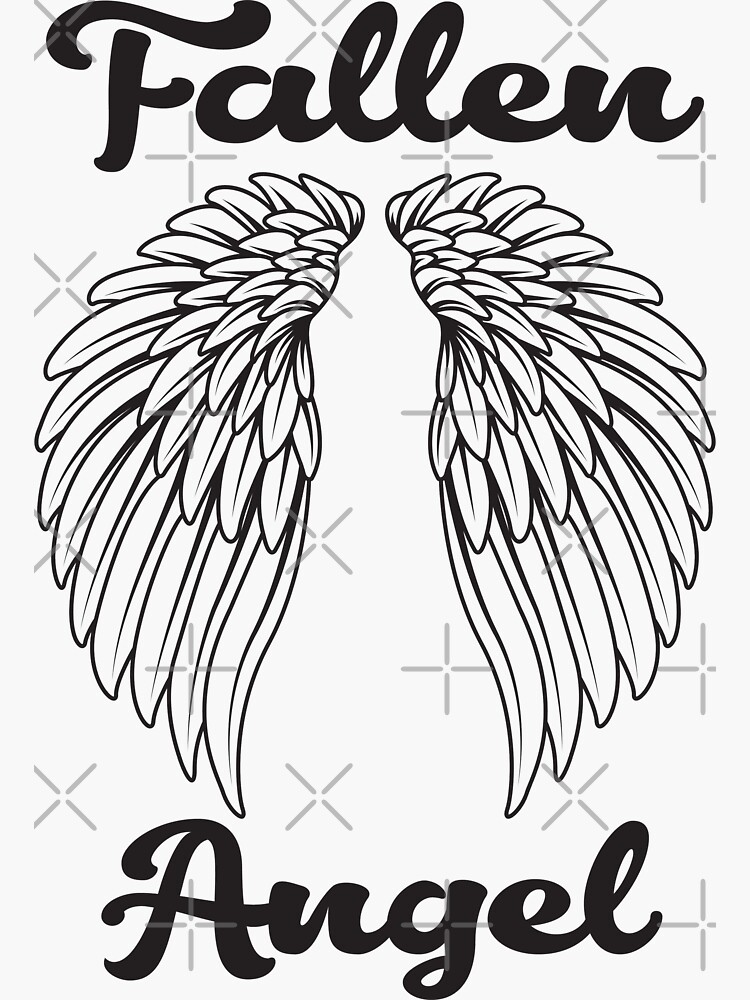 "Fallen Angel" Sticker for Sale by fanartdesigns | Redbubble