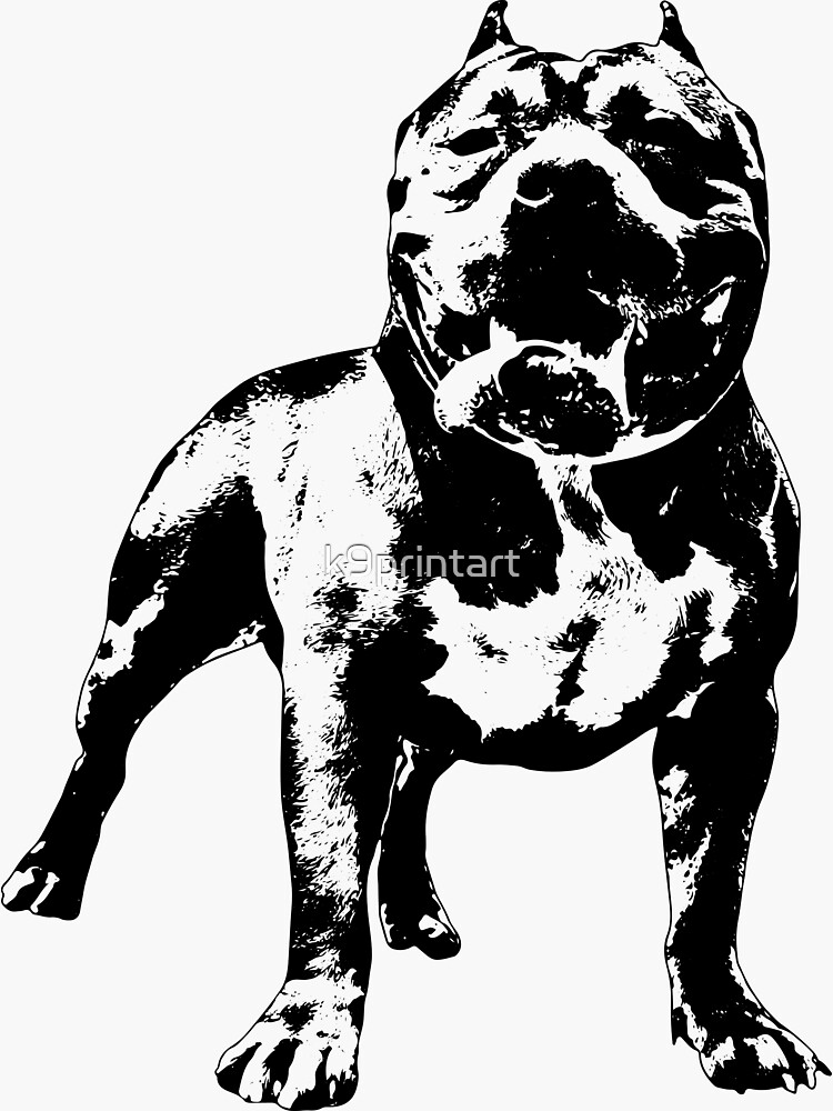 Sticker « Bully américain », par k9printart | Redbubble