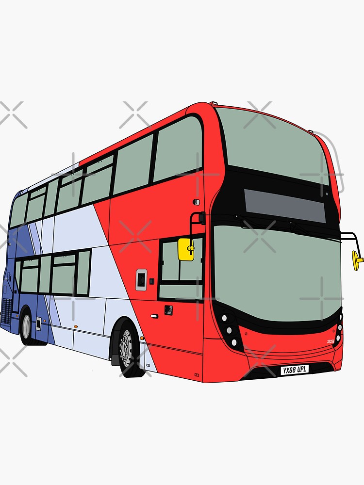 "FirstBus E400mmc Urban 18 route" Sticker for Sale by FW-designs ...