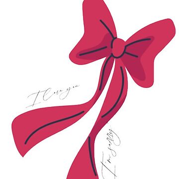 "Gracie Abrams "I love you, I'm Sorry" Bow " Sticker for Sale by ...