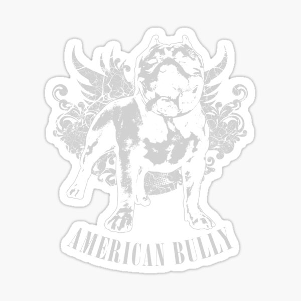" American Bully" Sticker for Sale by k9printart | Redbubble