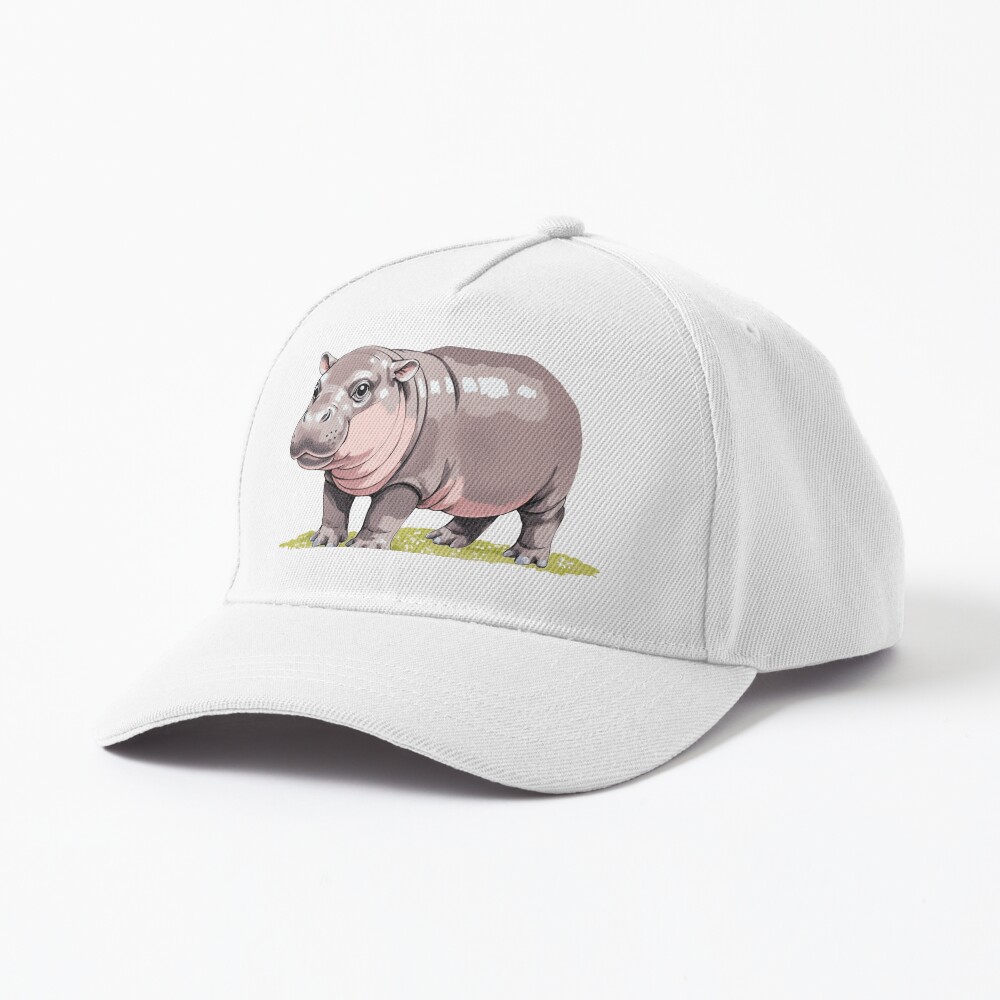 "Cute Hippo Moo Deng Pygmy Hippopotamus" Sticker for Sale by Ai-Florist ...