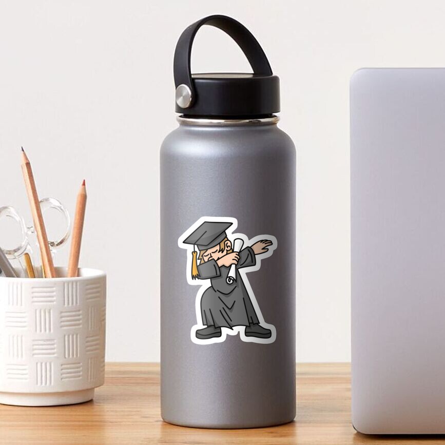 "Boy student dab dabbing graduation school" Sticker for Sale by ...