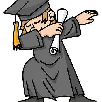 "Boy student dab dabbing graduation school" Sticker for Sale by ...