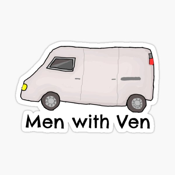 "Men With Ven" Sticker for Sale by tbhpeepshow | Redbubble