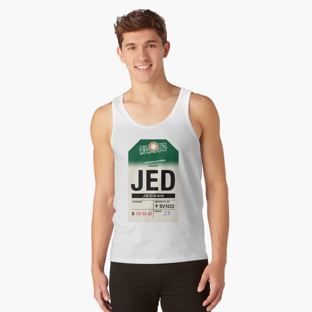 "Jeddah (JED) Saudi Arabia Airline Luggage Tag" Sticker for Sale by ...
