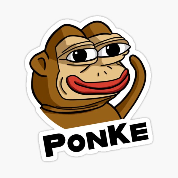 "Ponke Crypto Meme Coin" Sticker for Sale by CryptooBull | Redbubble