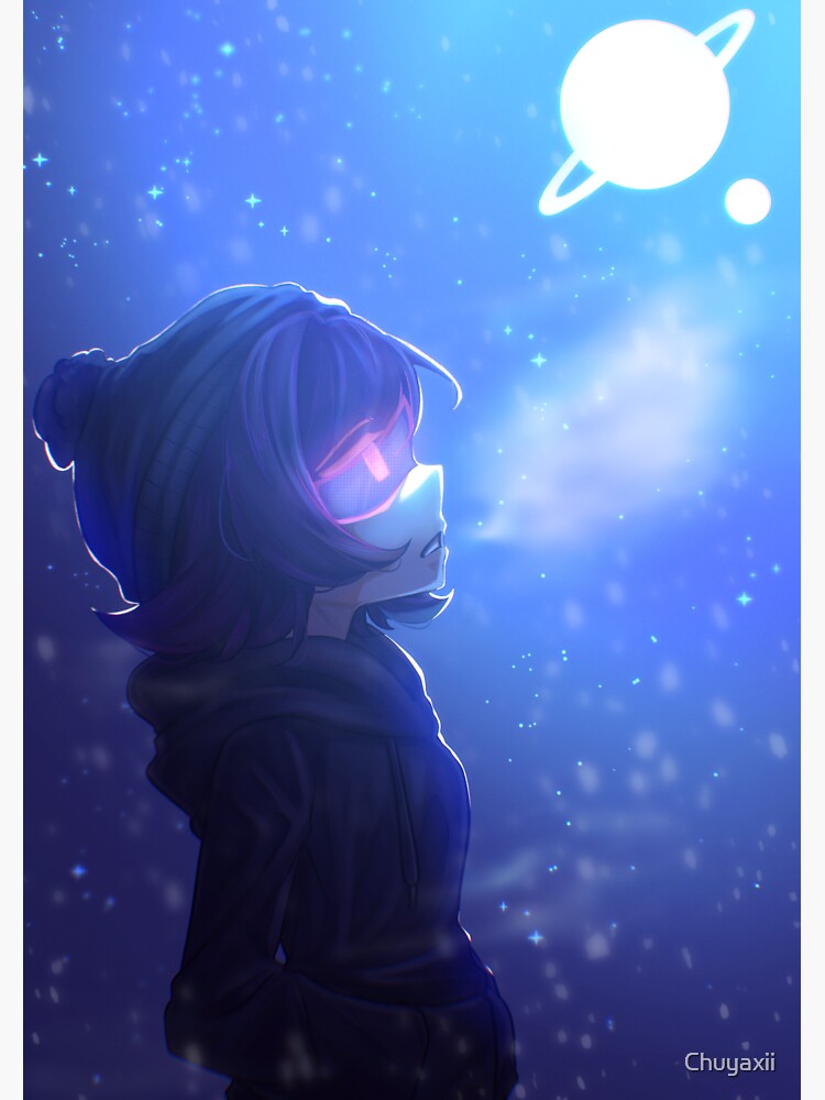 "Murder Drones - Uzi Stargazing" Sticker for Sale by Chuyaxii | Redbubble