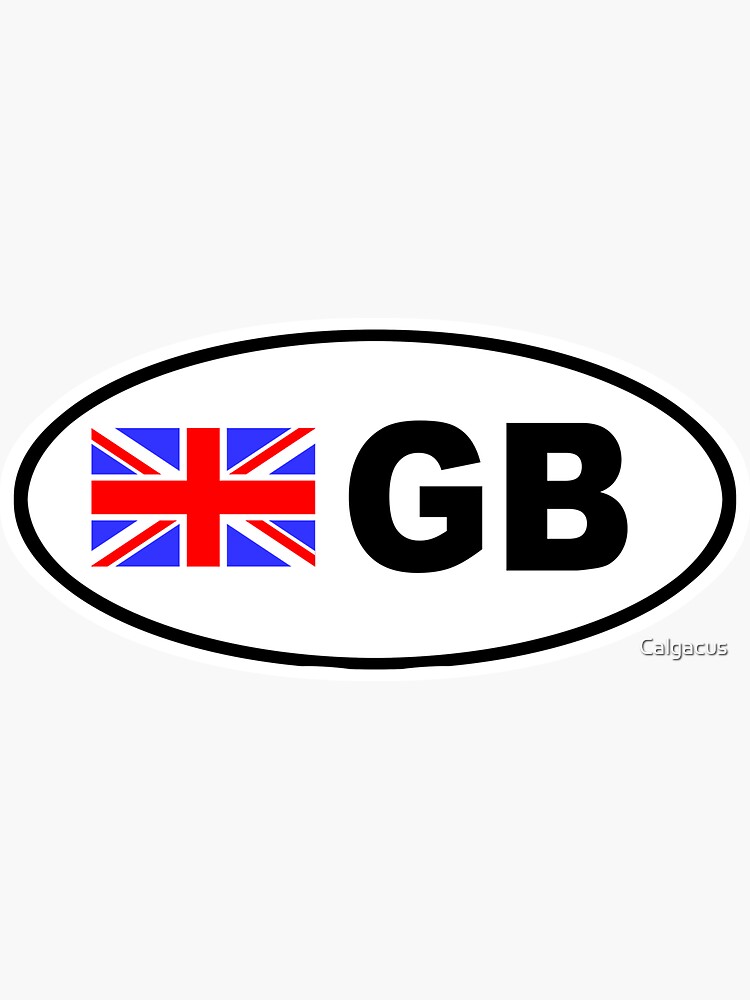 "GB BUMPER STICKER" Sticker for Sale by Calgacus | Redbubble