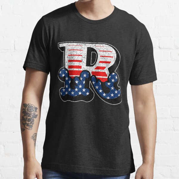 "R RETRO STYLE CAPITAL LETTER INITIAL T-SHIRT CLASSIC VINTAGE ...
