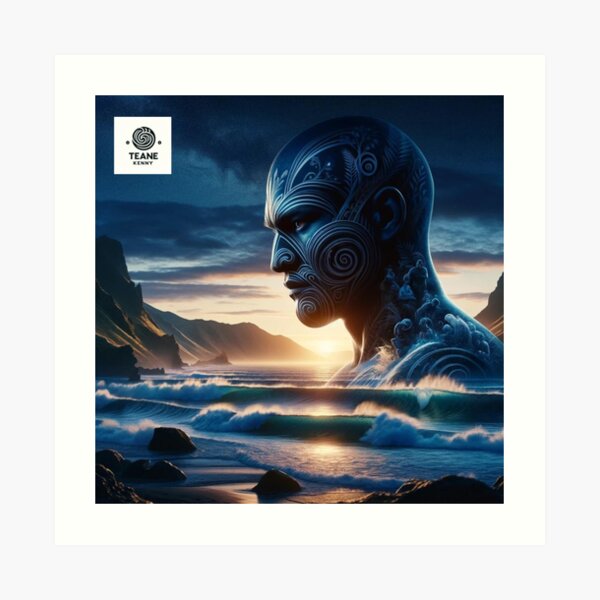 "Tangaroa - Māori God of the Sea and Ocean’s Guardian" Art Print for ...