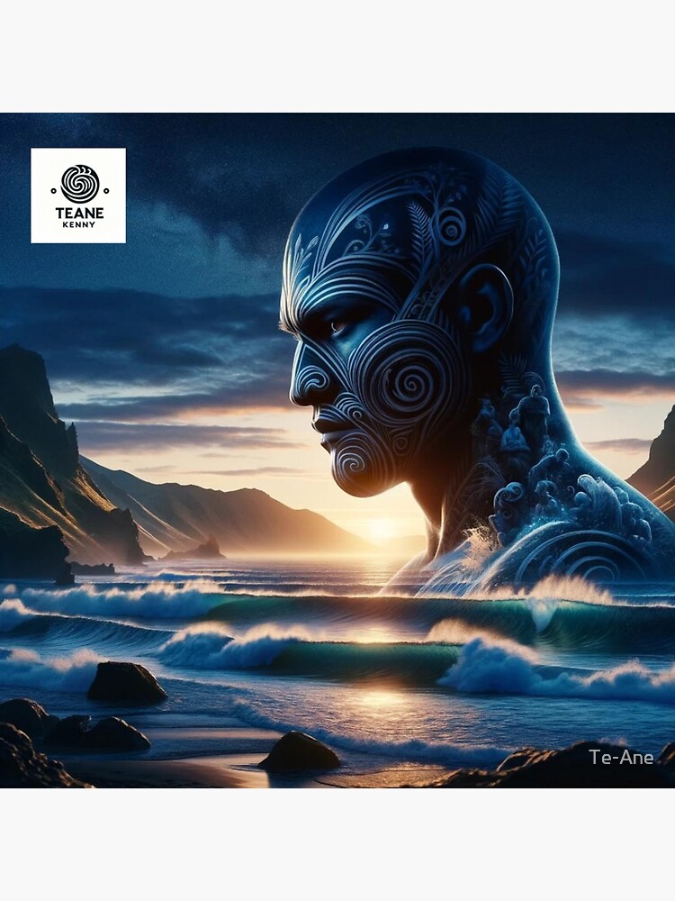"Tangaroa - Māori God of the Sea and Ocean’s Guardian" Poster for Sale by Te-Ane | Redbubble