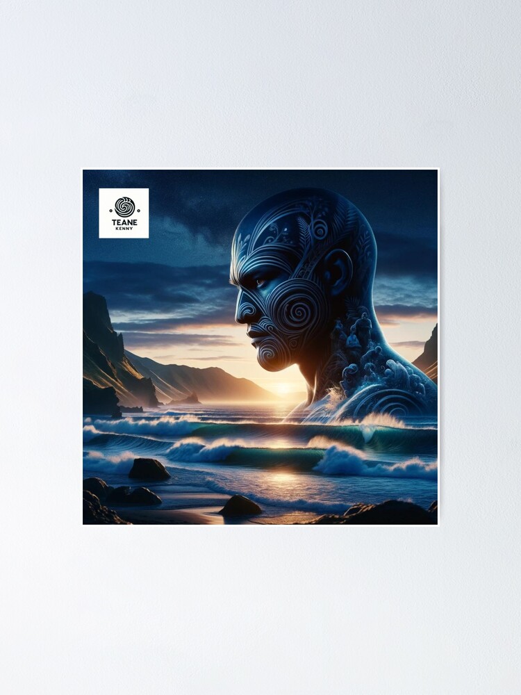 "Tangaroa - Māori God of the Sea and Ocean’s Guardian" Poster for Sale ...