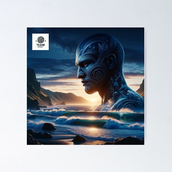 "Tangaroa - Māori God of the Sea and Ocean’s Guardian" Poster for Sale ...