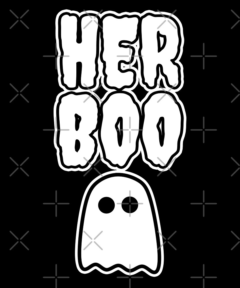 "His Boo Her Boo Matching Couples Design" by Luna-May | Redbubble