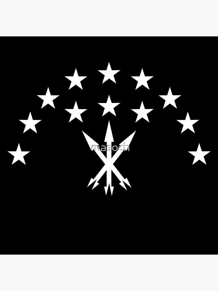 "Black Circassian flag" Poster for Sale by masoch | Redbubble