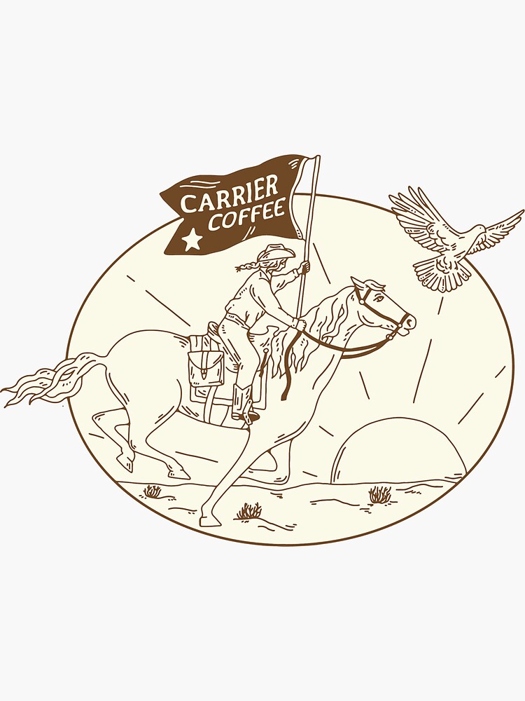 "Carrier Coffee Logo" Sticker for Sale by carriercoffee | Redbubble
