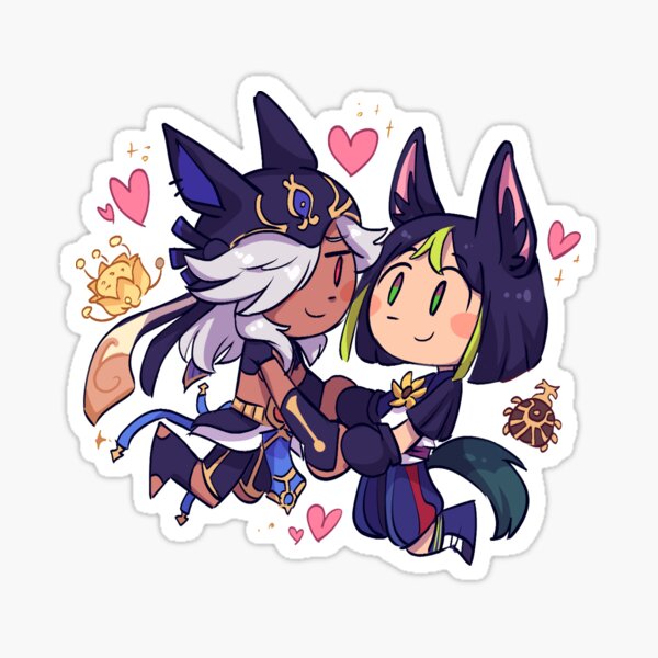 "Cyno x Tighnari - GENSHIN IMPACT" Sticker for Sale by AlecsDungeon ...