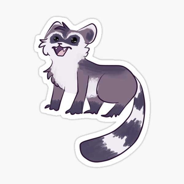 "Silly Raccoon" Sticker for Sale by silenced-art | Redbubble