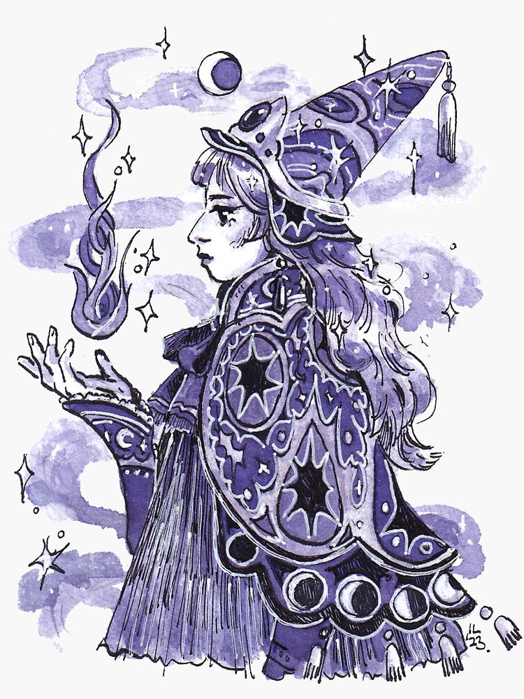 "celestial enchantress" Sticker for Sale by Cornflakes-art | Redbubble