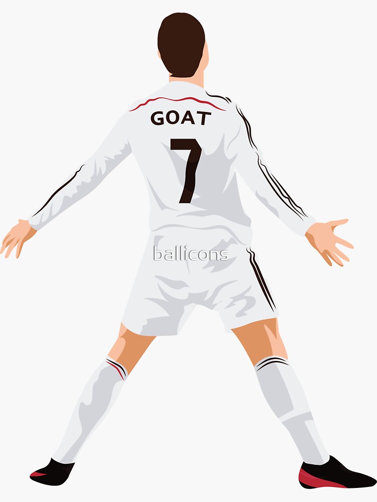 "Cristiano CR7 Ronaldo SIU Celebration" Sticker for Sale by ballicons ...