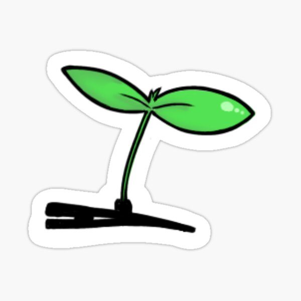 "Rave sprout clip" Sticker for Sale by Rae Antipuesto | Redbubble